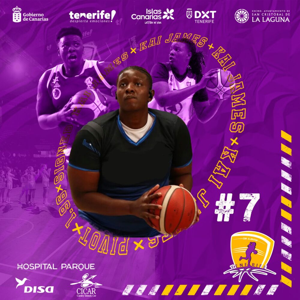 La pívot norteamericana Kai James, la UNDÉCIMA pasajera - Basketmanía